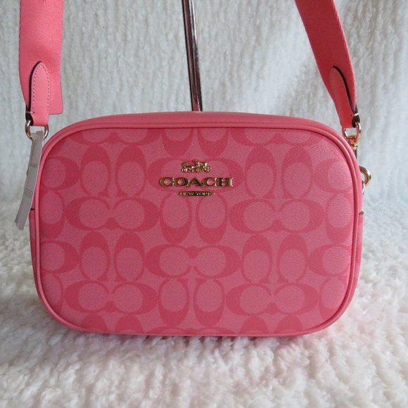 Coach | Bags | Coach Signature Jamie Camera Bag Pink Lemonade | Poshmark